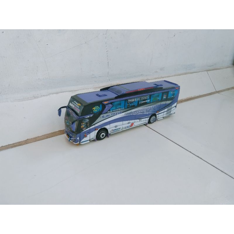 Jual miniatur papercraft bus skala 50 sjm trans ratu maher | Shopee ...