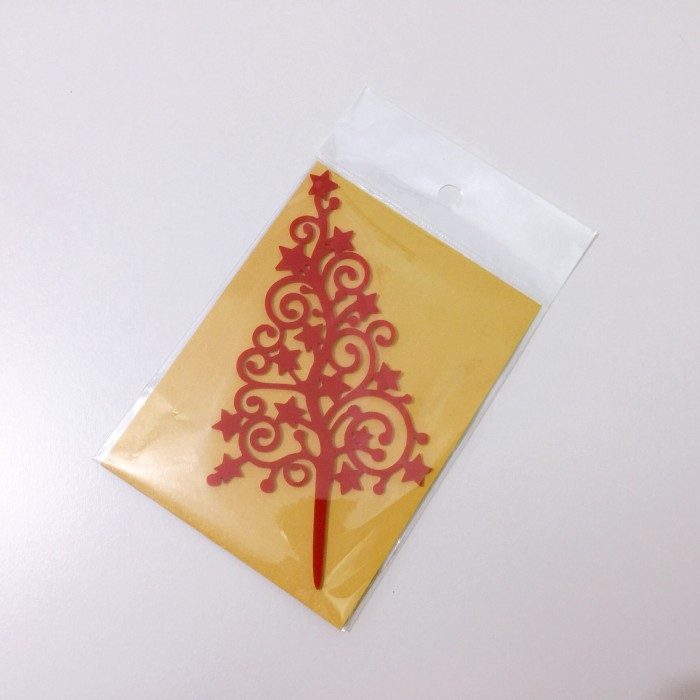 Jual Topper christmas untuk kue pudding dekorasi motif star tree ...