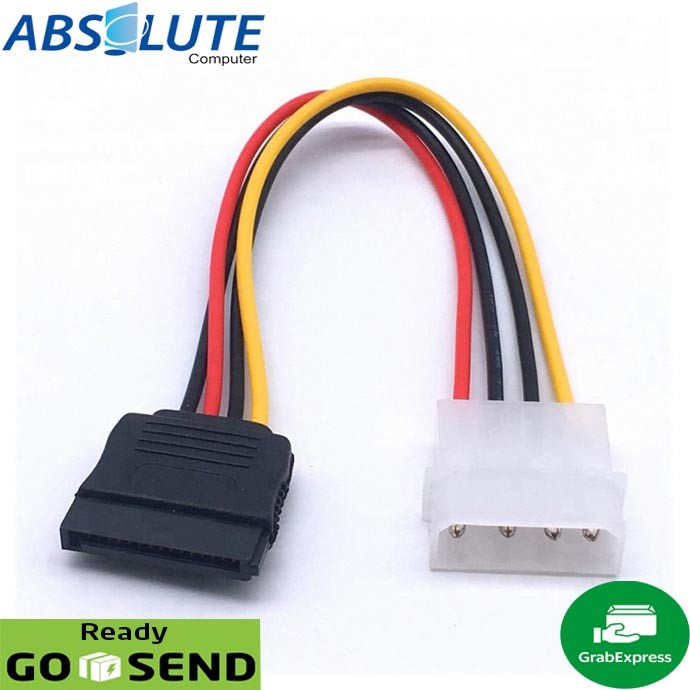 Jual Power Sata Kabel Molex 4pin IDE Hard Disk Converter PSU tambahan ...