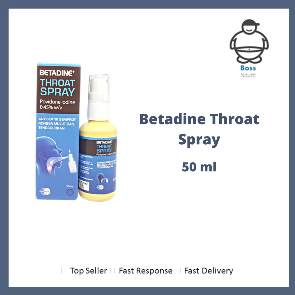 Jual Betadine Throat Spray Obat Semprot Tenggorokan 50ml Original ...