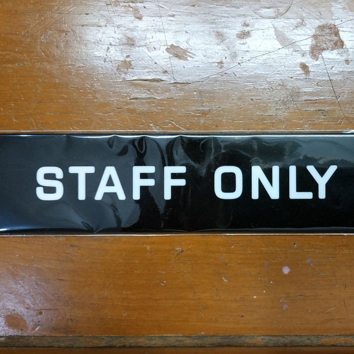 Jual Acrylic sign/tanda "staff only" | Shopee Indonesia