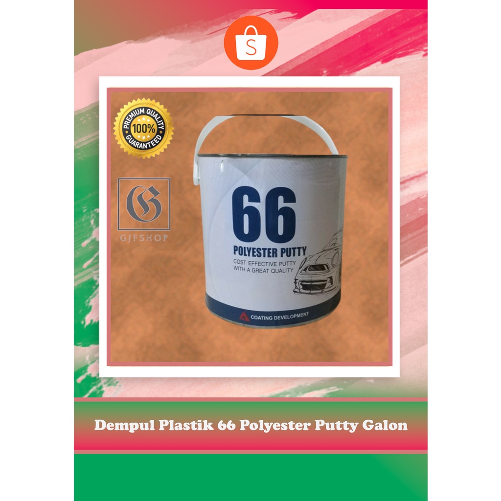 Jual Dempul Plastik 66 Polyester Putty Galon | Shopee Indonesia