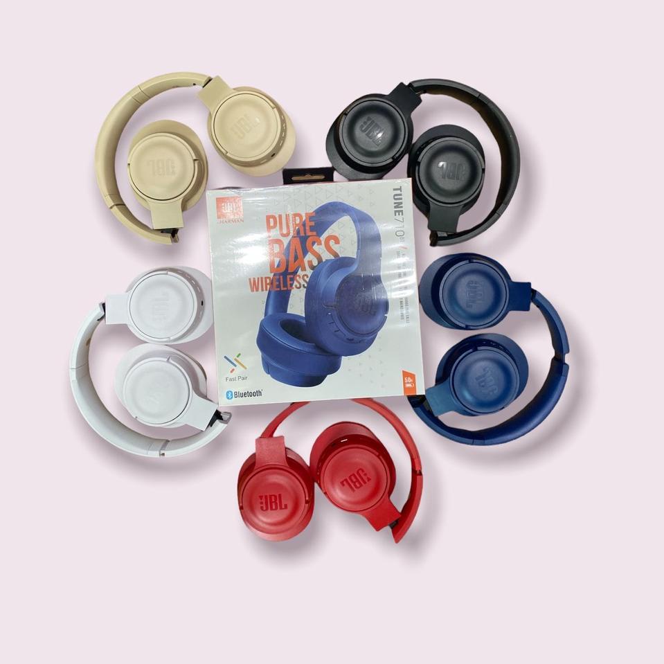 Jual Idi7I2u--bluetooth jbl tune 710 pure bass sound wireless headphone ...