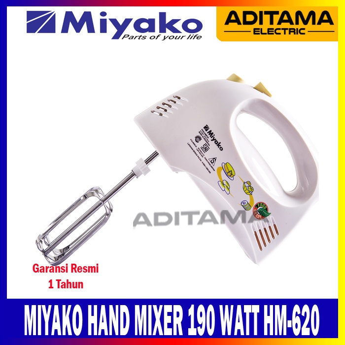 Jual MIYAKO HAND MIXER HM-620/ HAND MIXER MIYAKO HM620 HM 620 | Shopee ...
