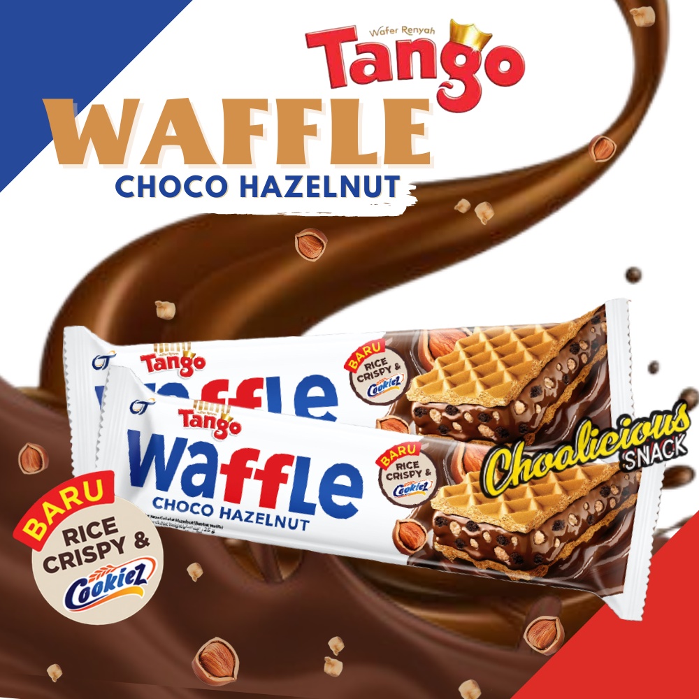 Jual TANGO Waffle Choco Hazelnut @25 gram (1 box isi 13 pcs / 1 karton ...