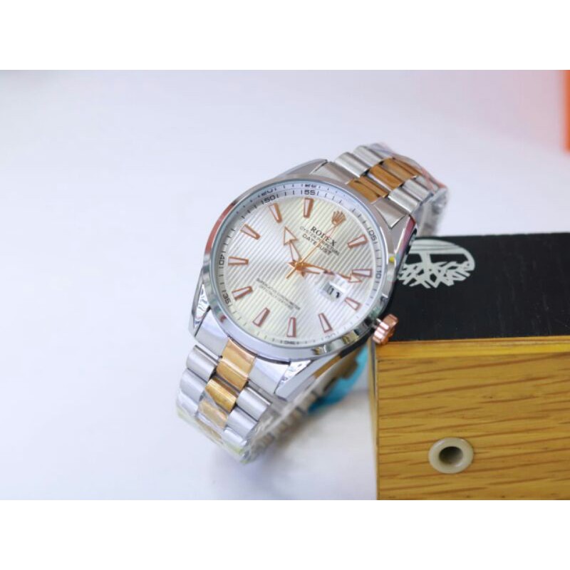 Jual JAM TANGAN PRIA/COWOK ROLEX KW SUPER RANTAI TERHARU ELEGANT HARGA ...