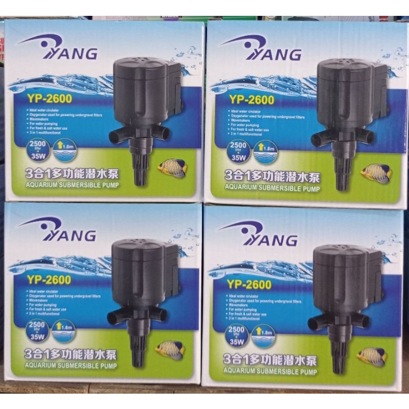 Jual pompa Aquarium Power Heads Yang YP-2600 Submersible Pump | Shopee ...