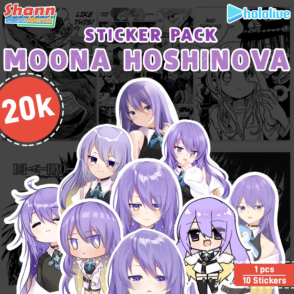 Jual Sticker Pack Moona Hoshinova Hololive ID / Sticker Pack Anime ...
