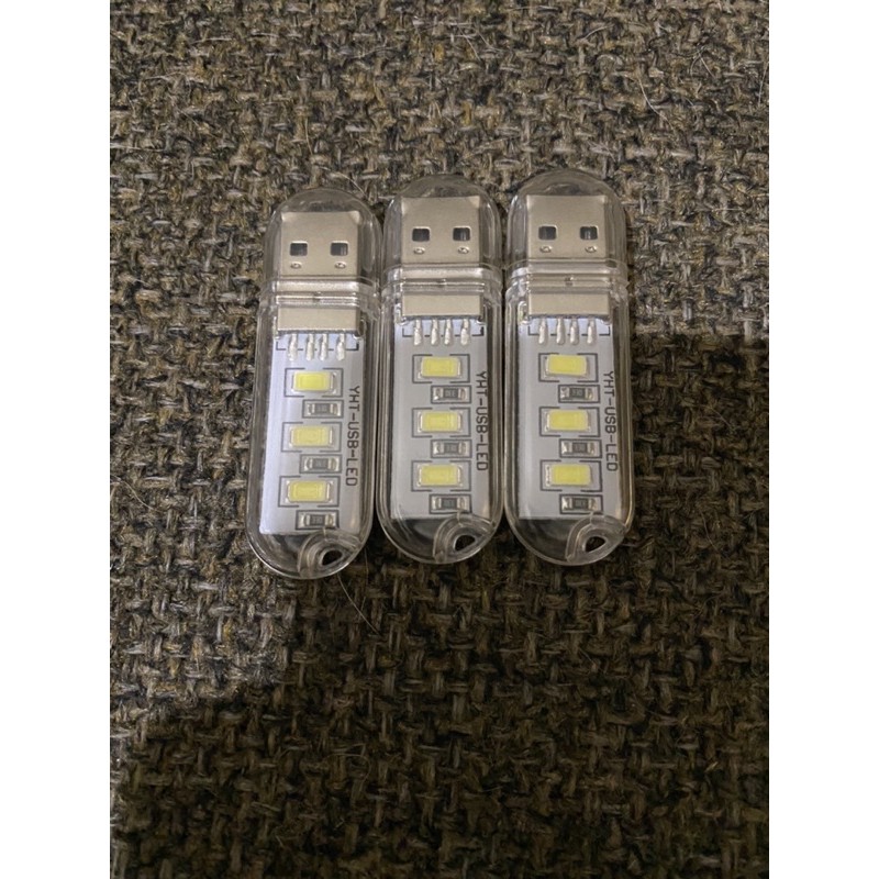 Jual Lampu Emergency USB kecil 3 LED lampu darurat kecil lampu camping ...