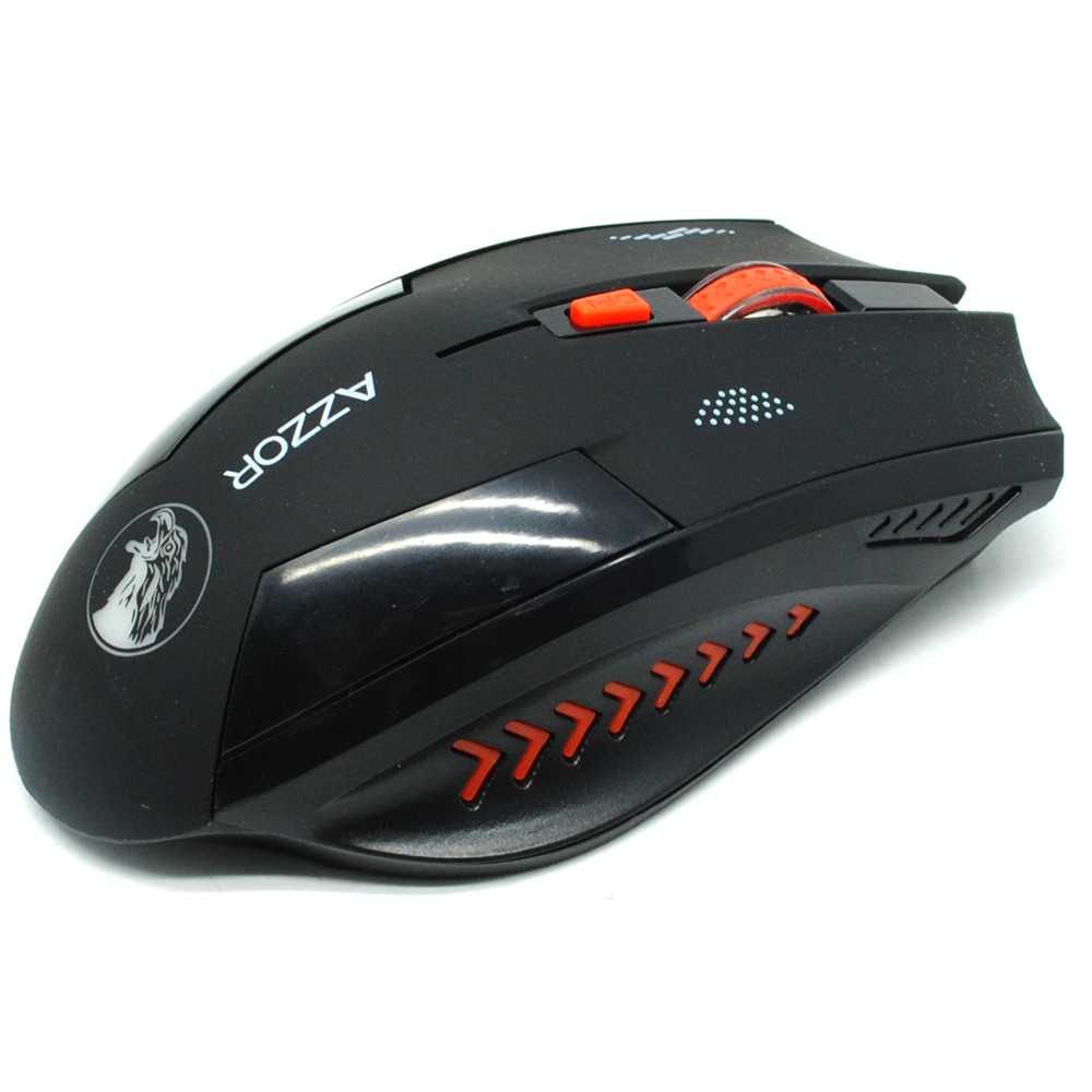 Jual Mouse Desain Unik Gaming Wireless Rechargeable USB 2400 DPI 2.4G ...