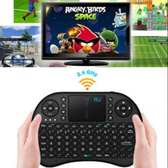 Jual Mini keyboard wireless 2.4G handheld for PC Android tv box gaming ...