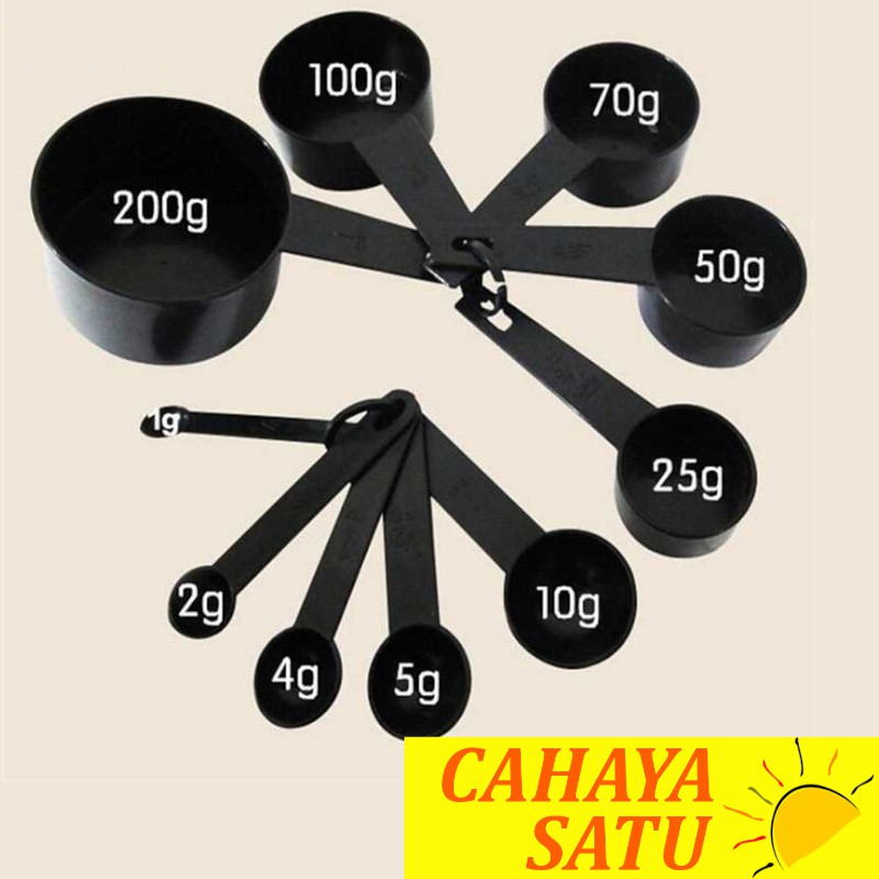 Jual Sendok Takar Set 10 in 1 | Takaran Kue Air Bumbu | Shopee Indonesia