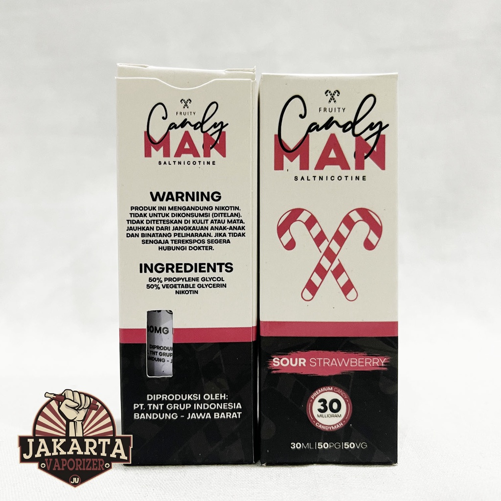 Jual [SALT] CANDY MAN SOUR STRAWBERRY 30ML 30MG CANDYMAN LIQUID FVS X ...