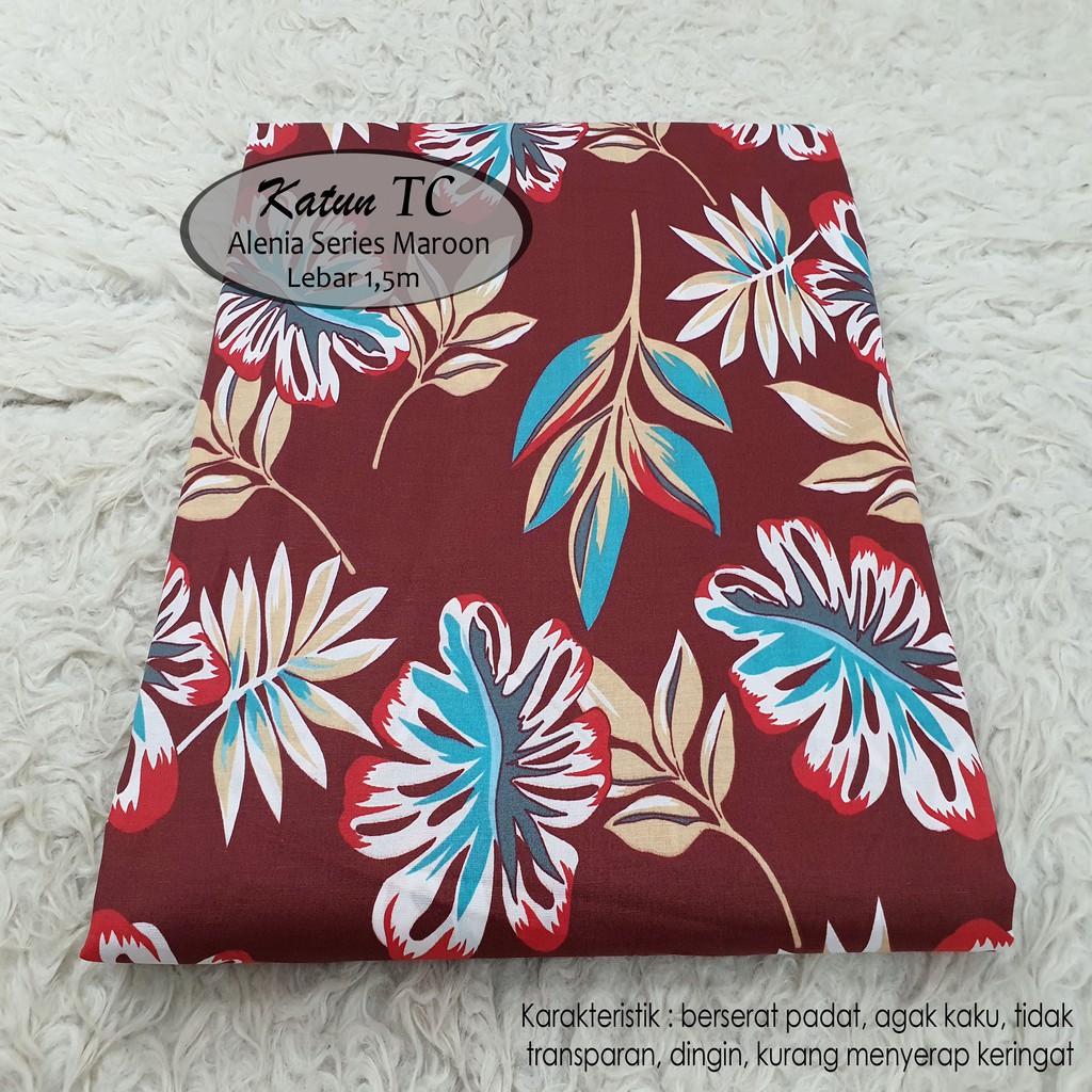 Jual KATUN TC ALENIA SERIES MAROON (per 0,5m) | Shopee Indonesia