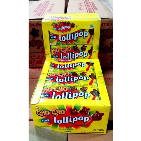 Jual Chocho Lollipop Box - Coklat Lolipop Rasa (Coklat & Strawbery ...