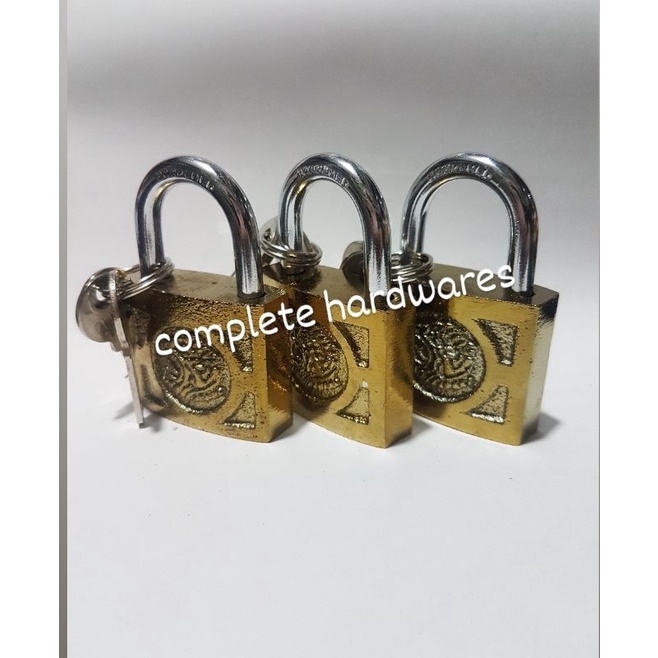 Jual Gembok kuning kuningan asli jadul glion g lion model lion 30 40 50 ...