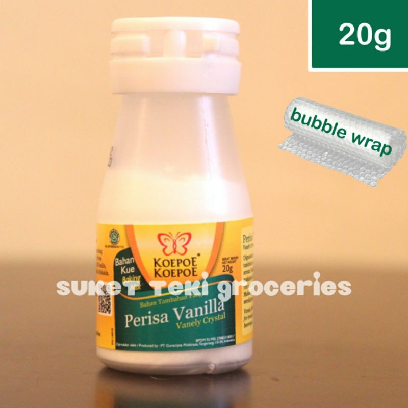 Jual Perisa Vanilla Crystal Koepoe Koepoe / Vanili Bubuk 20gr Botol ...