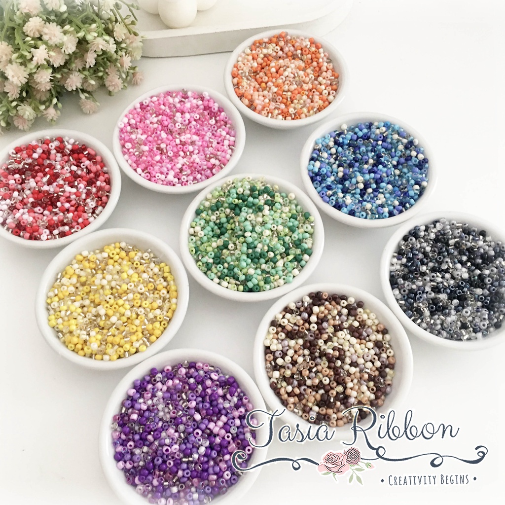 Jual Payet Pasir MIX Warna Gradasi 6/0 dan 8/0 (25gr) | Shopee Indonesia