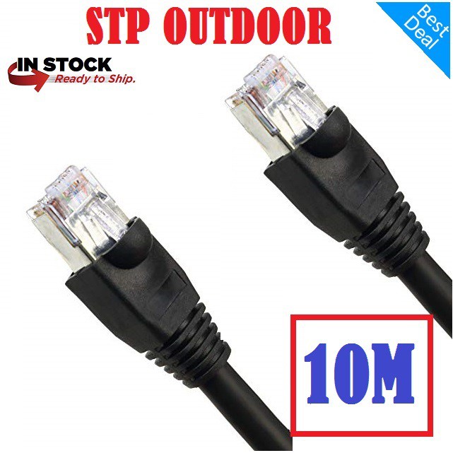 Jual Kabel LAN OUTDOOR STP Cat5 10M - Cat5 FTP Siap Pakai 10 Meter | Shopee Indonesia