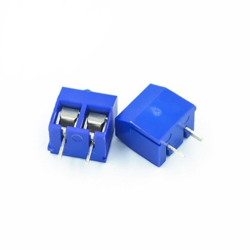 Jual Terminal screw 2 pin PCB Block KF301-2P BIRU | Shopee Indonesia