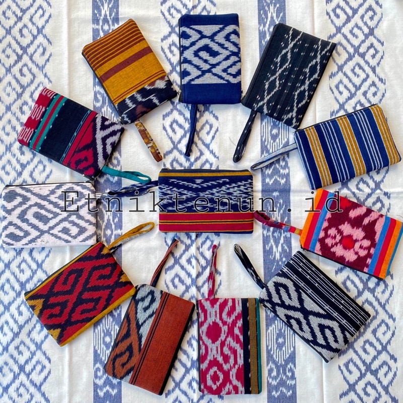 Jual Dompet Tenun UNISEX (ukuran 15x23cm) | Shopee Indonesia