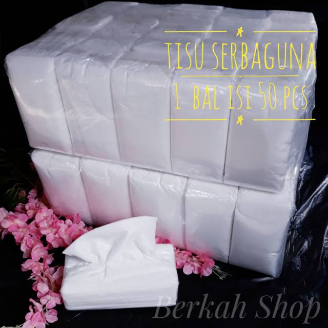 Jual Tisu kering serbaguna kemasan 1 bal isi 50 | Shopee Indonesia