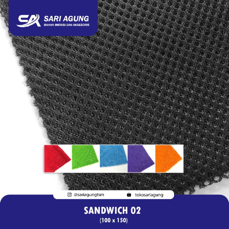 Jual BUSA SANDWICH 02 (METER) DOUBLE MESH BUSA LAPIS JARING 2mm / JALA ...