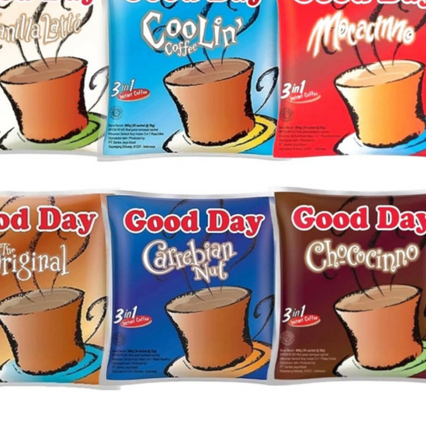 Jual Good Day Instant Coffee 3 in 1 / Serbuk Kopi Aneka Rasa isi 10 x ...