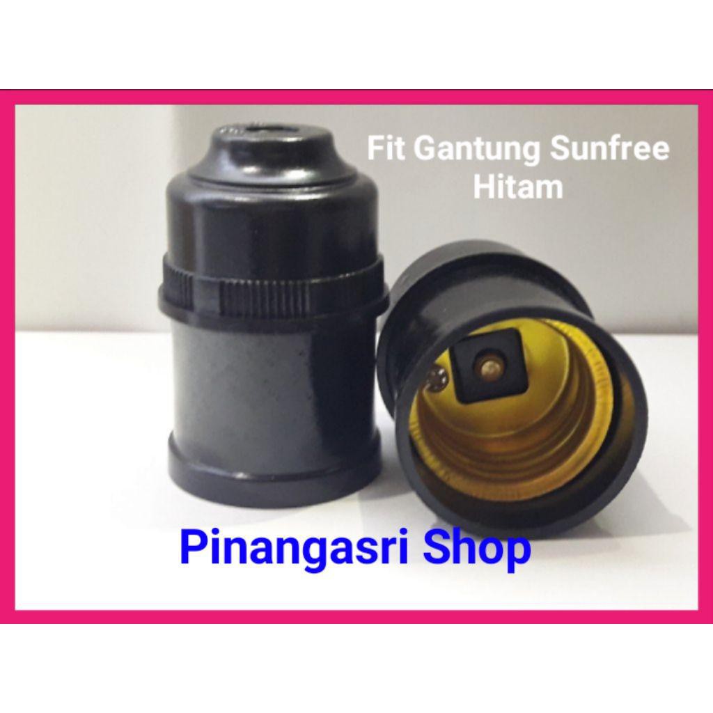 Jual Fitting Gantung Hitam Broco / Visalux / Voltama / Sunfree E27 ...