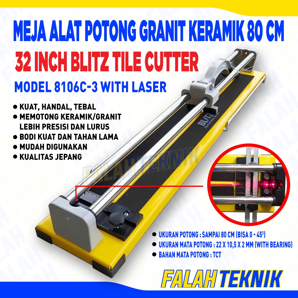 Jual Meja ALAT Potong Granit Keramik 80 cm / 32 inch BLITZ TILE CUTTER ...