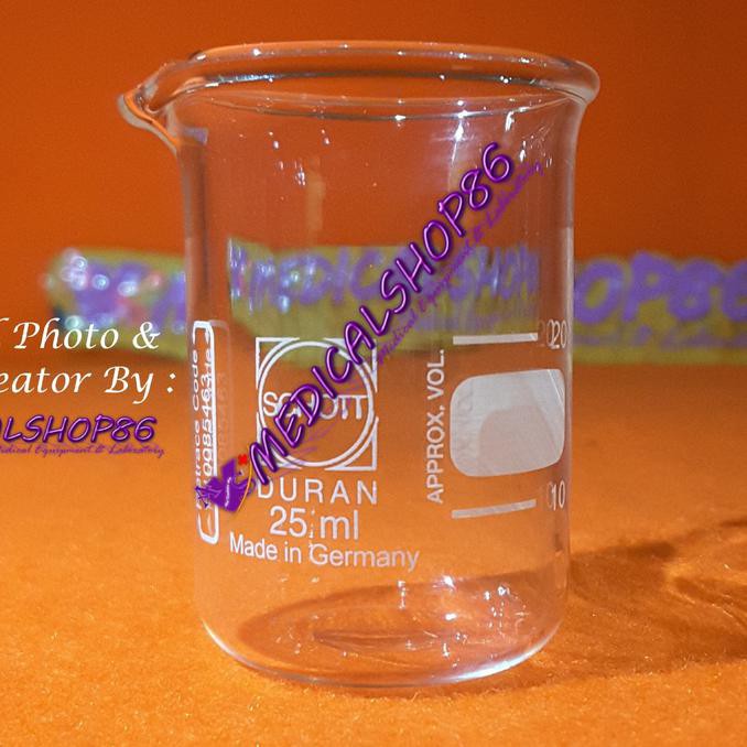 Jual BEAKER GLASS 25ml, Low Form - DURAN (Germany) | Shopee Indonesia