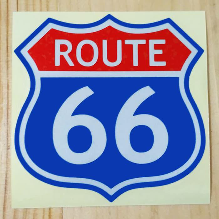 Jual Stiker / Sticker ROUTE 66 BLUE | Shopee Indonesia