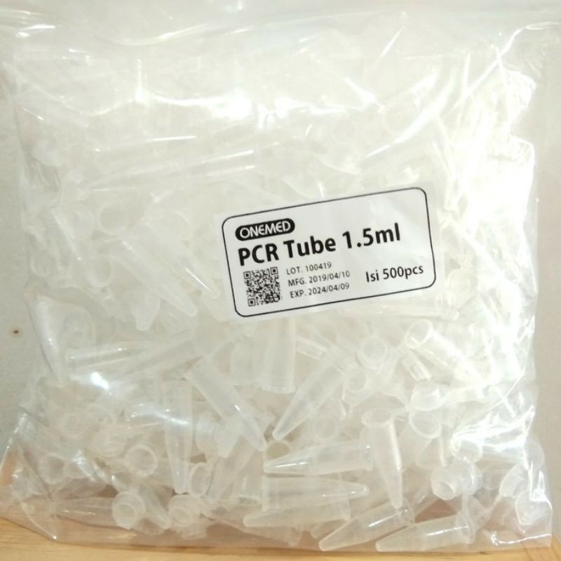Jual Pcr Tube Onemed 1,5 ml isi 500 pcs / Cup Sample 1,5ml / pcr tube Onemed / pcr tube 1,5ml ...
