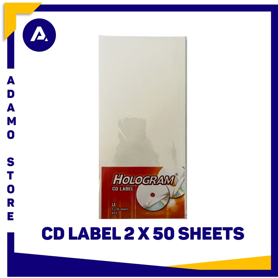Jual Label CD DVD Hologram / Sticker CD HVS 100 Labels | Shopee Indonesia