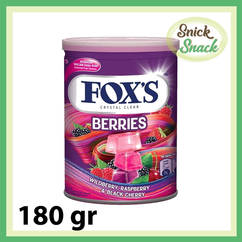 Jual Fox's Berries Tin 180 gr Permen Fox Rasa Buah Berry Kaleng ...