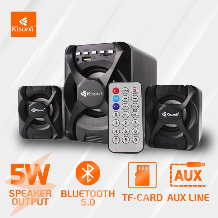 Jual Kisonli - Gaming Speaker 2.1 Bluetooth U-2500Bt X-Audio With ...