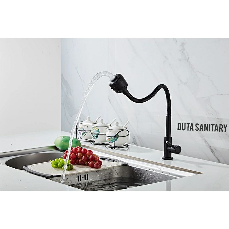 Jual Kran Sink Flexible Hitam Stainless/ Kran Sink Black Flexible/ Kran ...