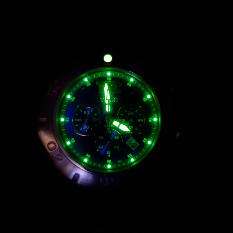Jual Titus blue dial chrono RARE Original | Shopee Indonesia