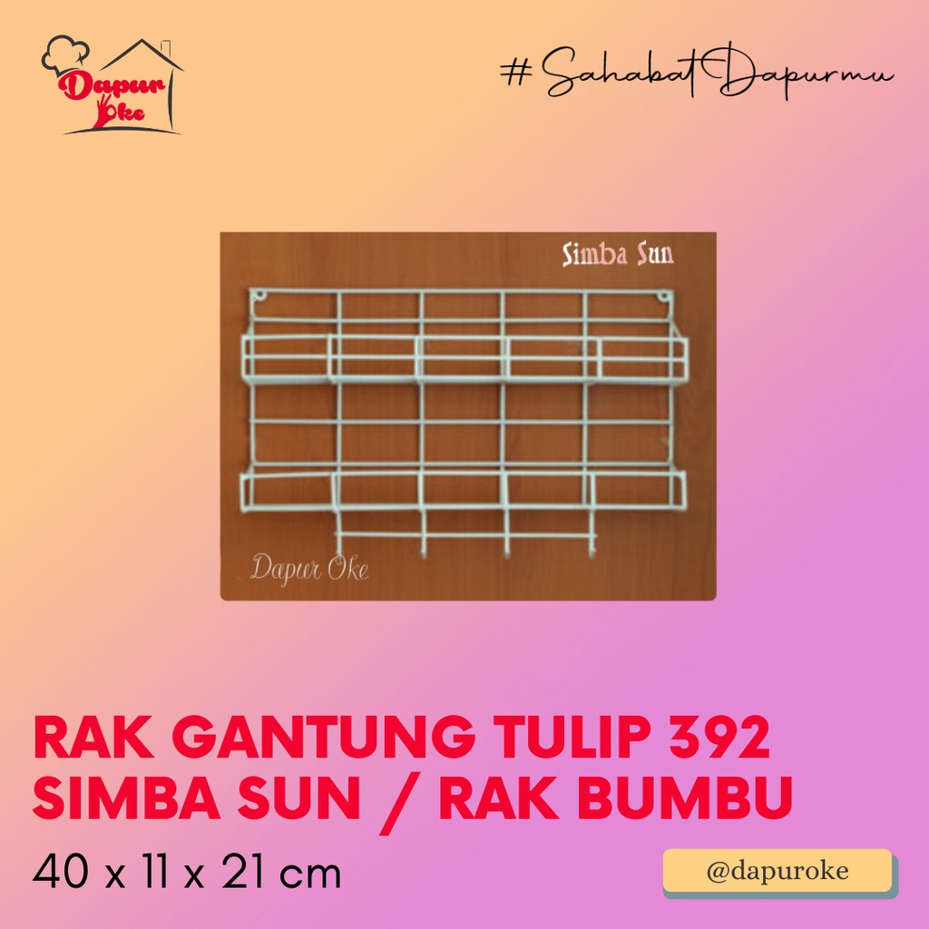 Jual Rak Gantung Tulip 392 Simba Sun / Rak Bumbu / Rak Botol | Shopee ...