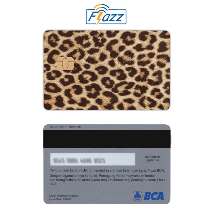 Jual Motif Leopard Kartu E-Money Flazz BCA Gen 2 NFC Custom Card | Shopee Indonesia