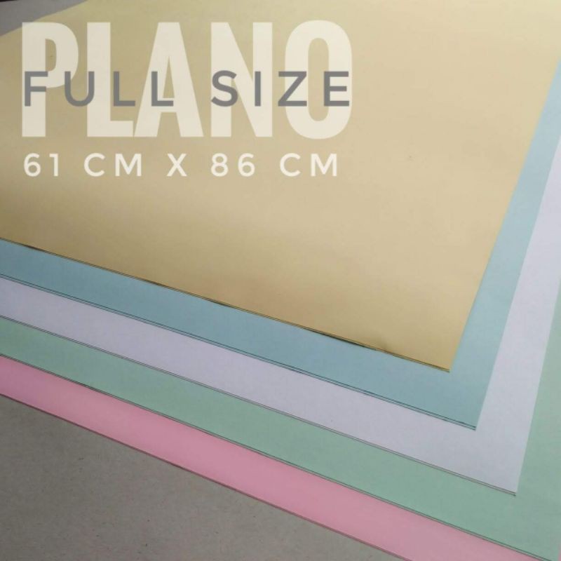 Jual KERTAS BC / BRIEF CARD 160 GR UK PLANO 61 CM X 86 CM ( ISI 10 ...