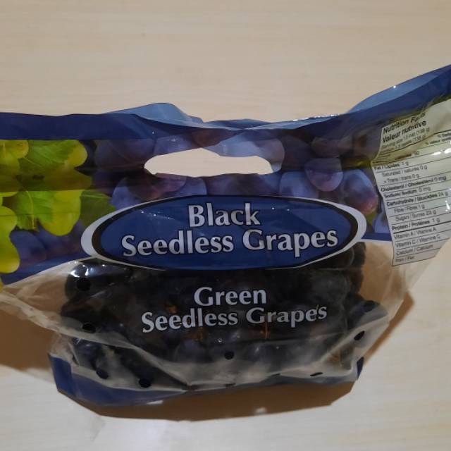 Jual Black seedless grapes / anggur hitam india | Shopee Indonesia