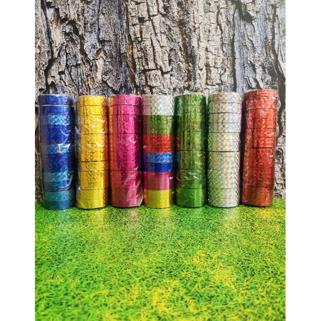 Jual Solatip / Isolasi / Solasi Hologram Tebal (1 slop) | Shopee Indonesia