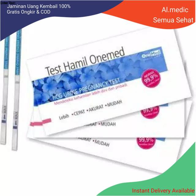 Jual Test HCG Onemed Kehamilan / Tes One Med Strip Pregnancy / tespek ...