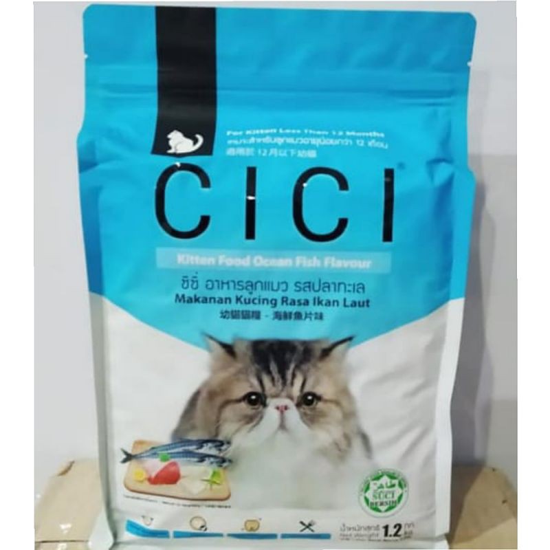 Jual Makanan Kucing Cici Adult Ocean fish 1,2kg / Cici Ocean fish ...