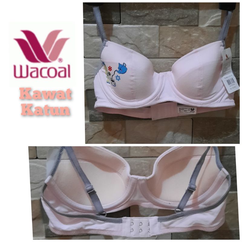 Jual Bra Wacoal anak kawat busa tipis size 30 32 pink biru | Shopee Indonesia