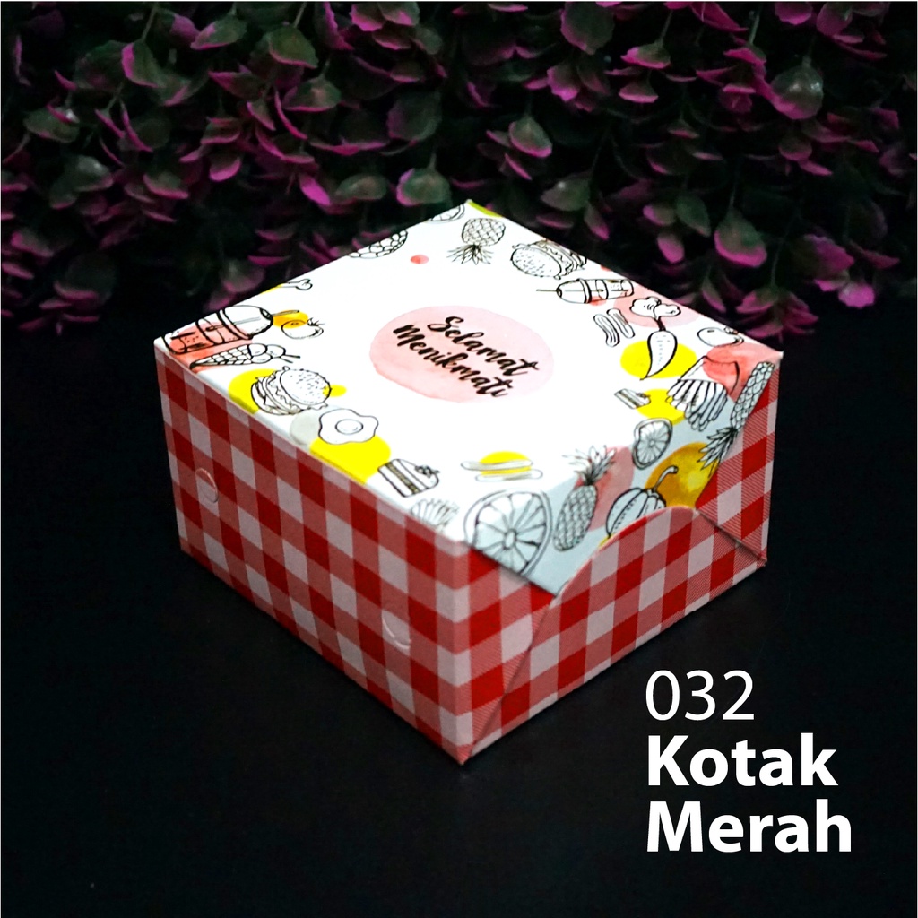 Jual Dus Snack Motif 12 x 12 x 7 cm - Dus Kue - Snack Box - Warna Warni ...