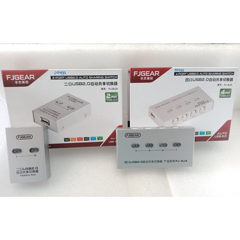 Jual AUTO SWITCH USB PRINTER 4 PORT DAN 2PORT SHARING SWITCH USB 2.0 ...