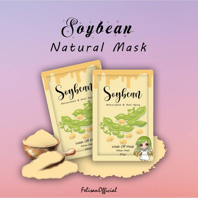Jual Soybean Mask by Felisan ( wash off mask ) | Shopee Indonesia