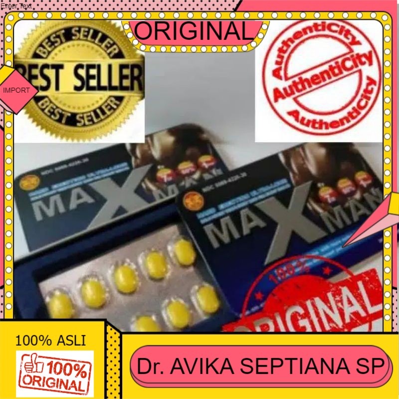 Jual 100% ASLI MAXMAN TABLET KUNING OBAT KUAT PRIA MAXMAN ORIGINAL ...